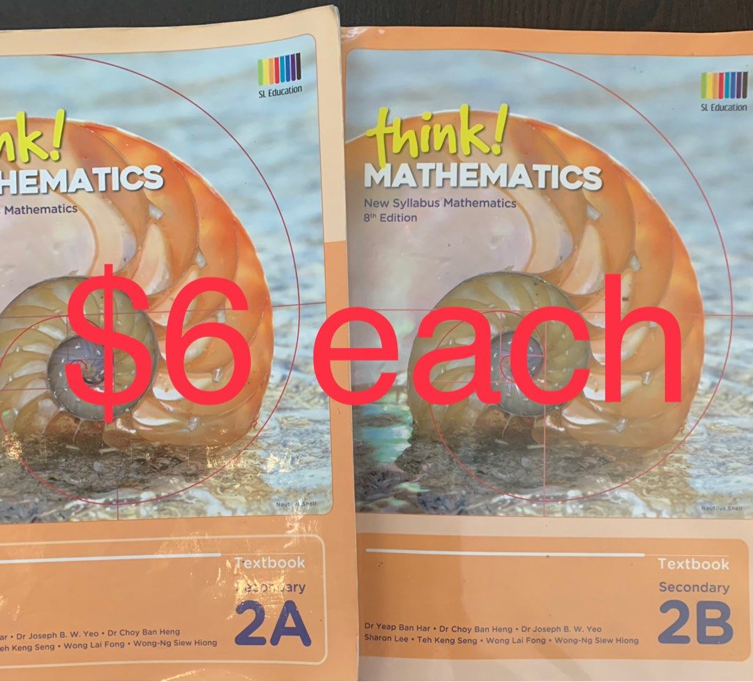 Secondary 1 and Secondary 2 Maths Textbooks (Express/IP), Hobbies ...