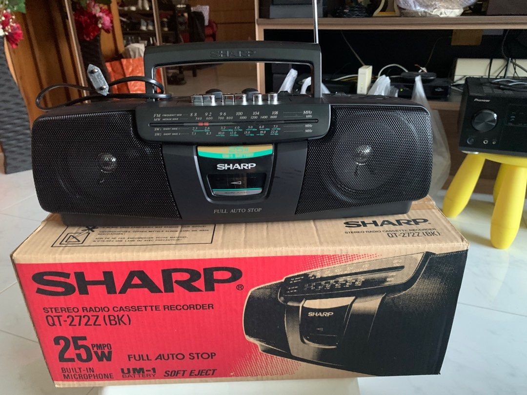 Sharp stero audio cassette recorder, Audio, Portable Music Players on Carousell