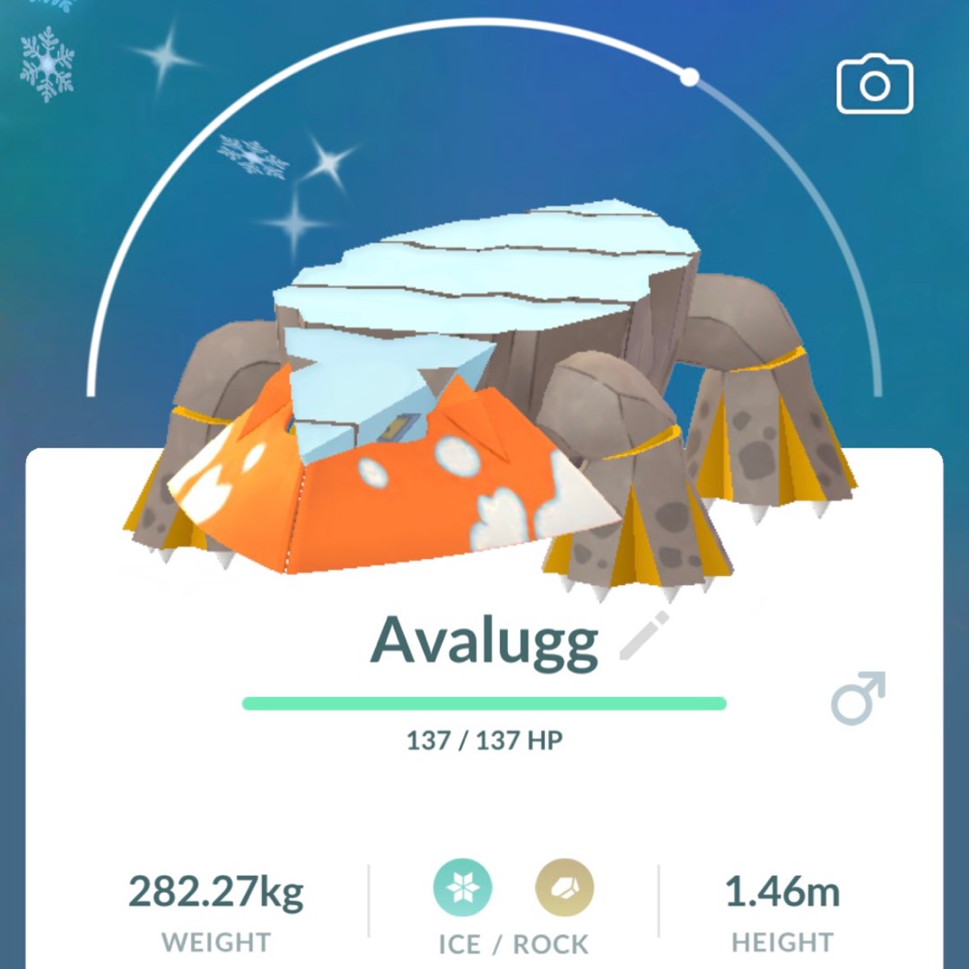 avalugg evolution pokemon go