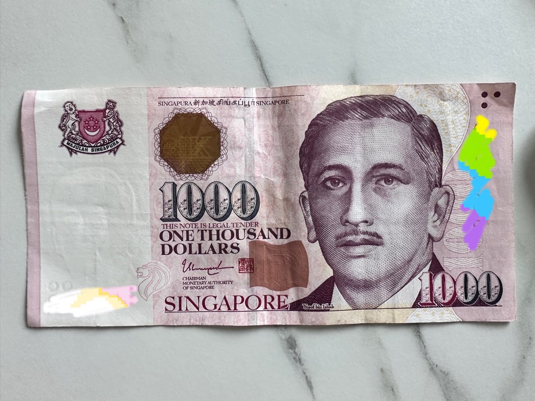 Singapore $1000 note cheapest, Hobbies & Toys, Memorabilia ...