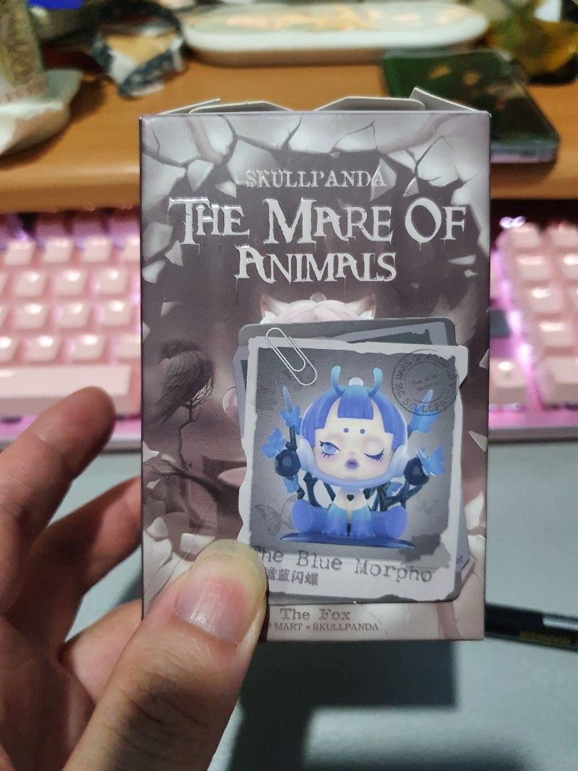 Skull Panda Mare of Animals Blue Morphos, Hobbies & Toys, Toys & Games ...