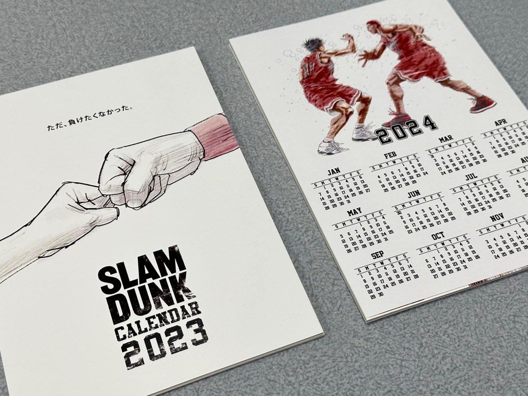 SLAM DUNK TABLE CALENDER, Hobbies & Toys, Collectibles & Memorabilia ...
