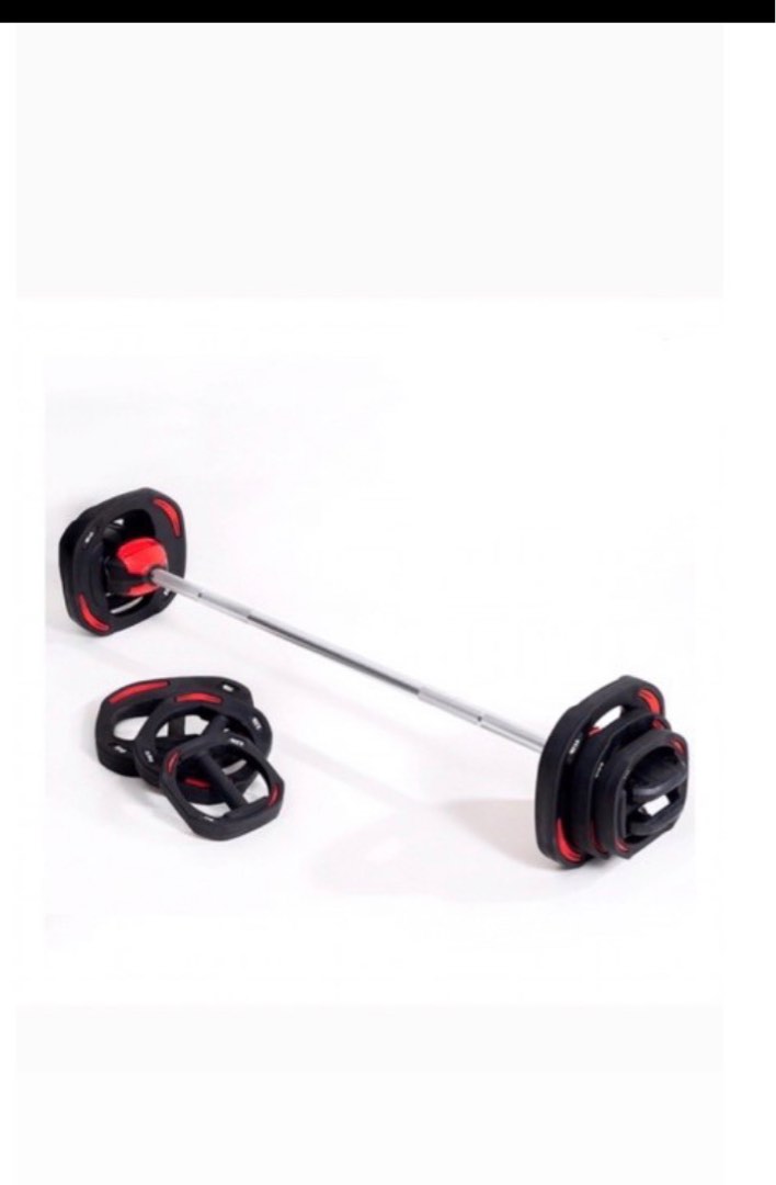 Smart barbell lesmills 30-35 kgs set, Sports Equipment, Exercise ...