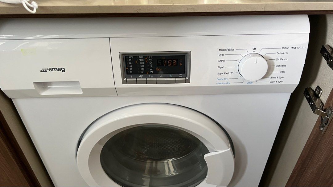 smeg- Washer dryer (WDF12C7-1), TV & Home Appliances, Washing Machines ...