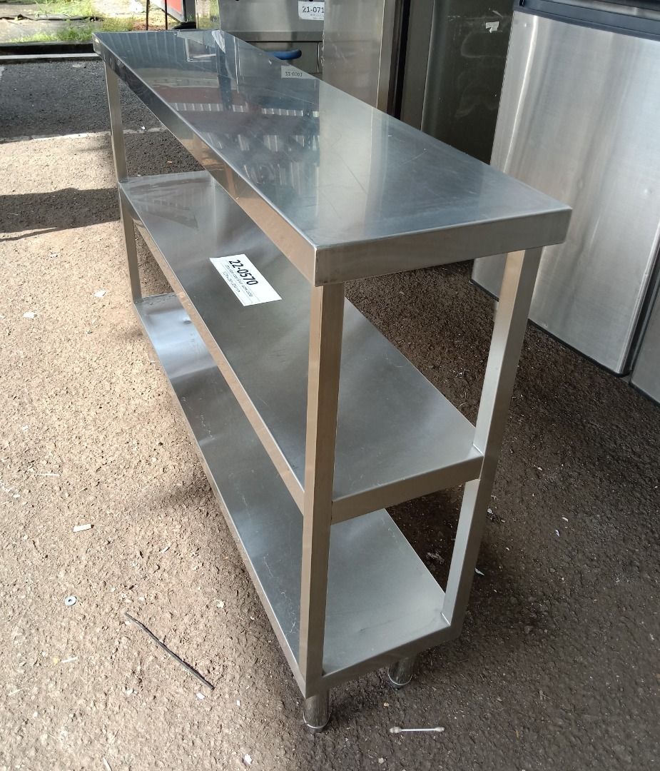 Stainless steel 3 tier work table, Furniture & Home Living, Kitchenware ...