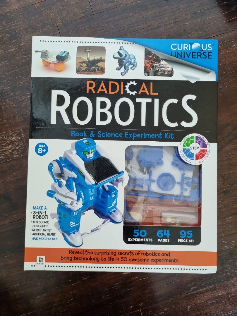 Stem Robotics Book and Science Experiment Kit, Hobbies & Toys, Toys ...