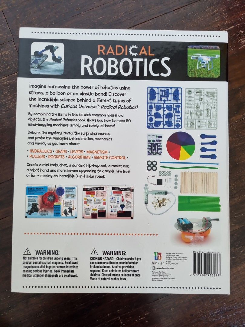 Stem Robotics Book and Science Experiment Kit, Hobbies & Toys, Toys ...