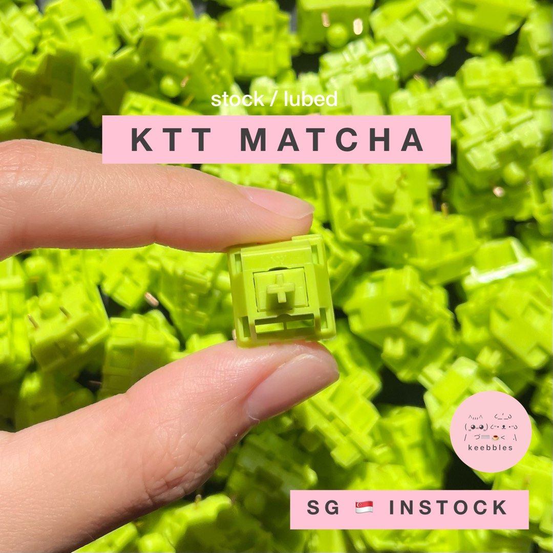 stock/lubed ktt matcha switches, Computers & Tech, Parts & Accessories, Computer Keyboard on ...