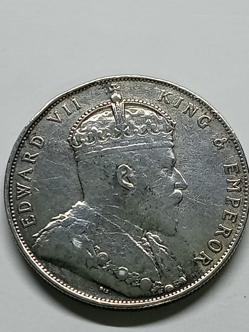 Straits Settlement 1908 1 Dollar Edward VII, Hobbies & Toys, Memorabilia & Collectibles ...