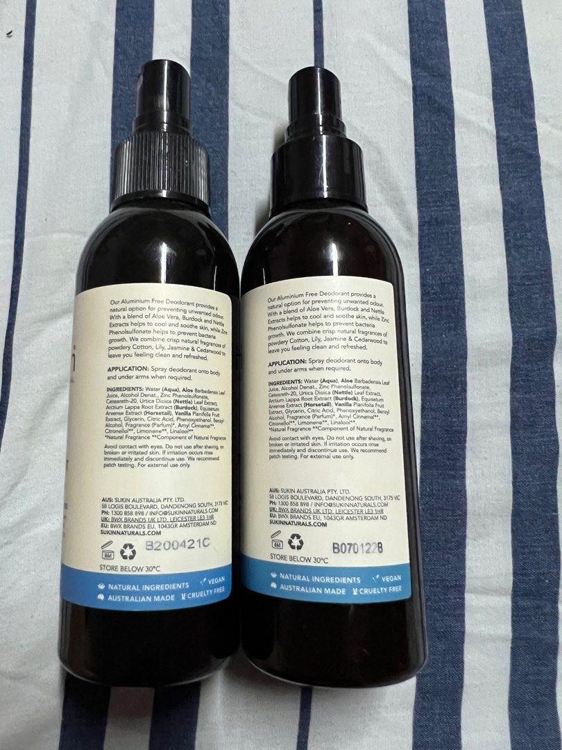 Sukiri Australian natural deodorant, dove, skin genie pit perfect, nyx ...