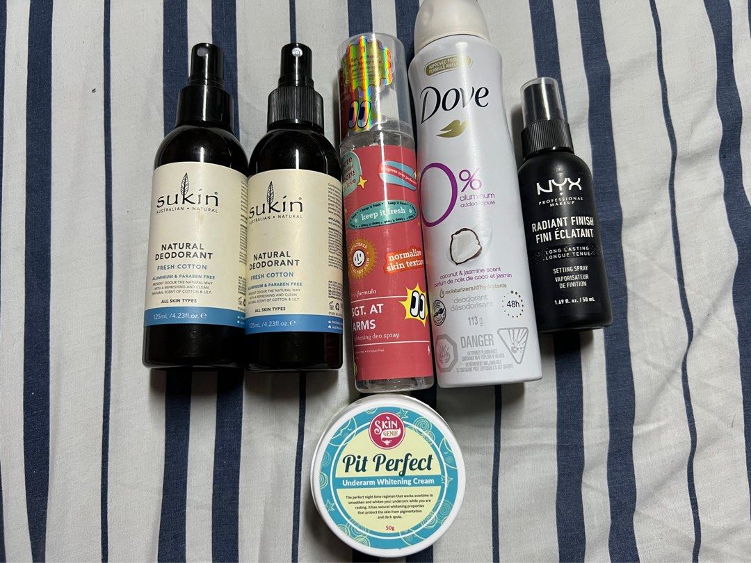 Sukiri Australian natural deodorant, dove, skin genie pit perfect, nyx ...