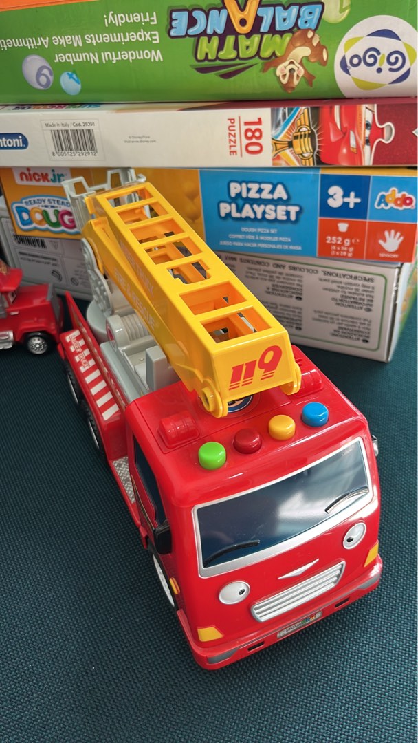 Tayo fire engine and bus tool kit, Hobbies & Toys, Toys & Games on ...