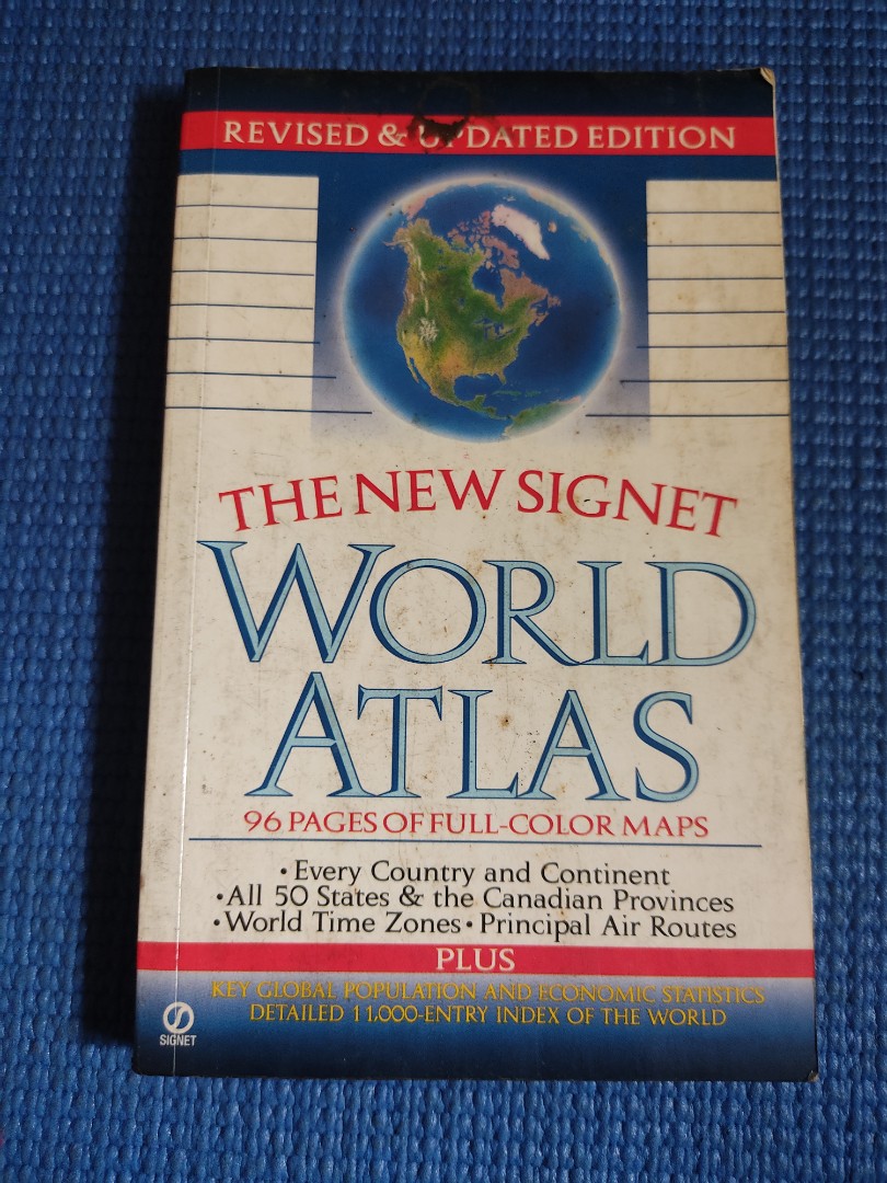 The New Signet World Atlas Full Color Maps, Hobbies & Toys, Books ...