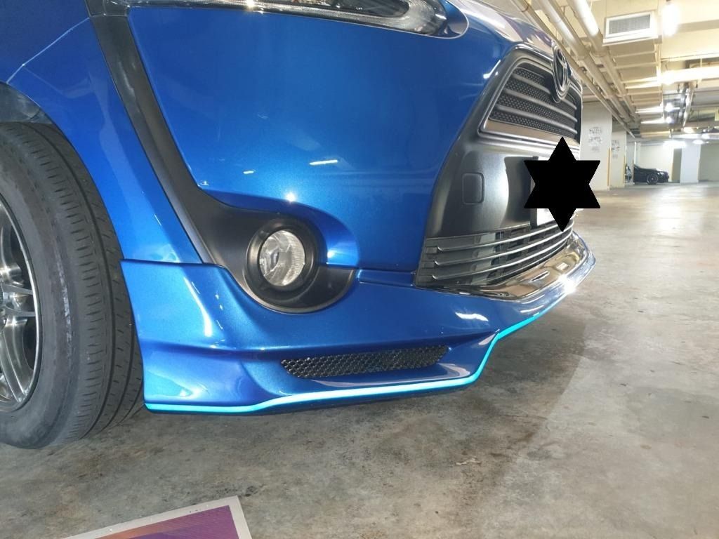 Toyota Sienta Hybrid 1.5A X LED (97 bhp) - Blue 3M Reflective Sticker ...