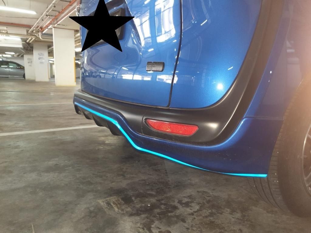 Toyota Sienta Hybrid 1.5A X LED (97 bhp) - Blue 3M Reflective Sticker ...