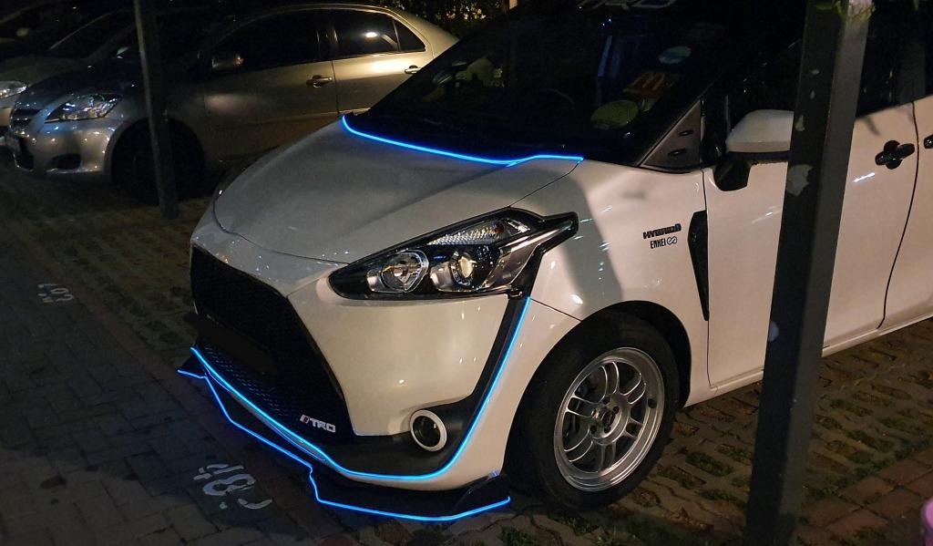 Toyota Sienta Hybrid 1.5A X LED (97 bhp) - Blue 3M Reflective Sticker ...