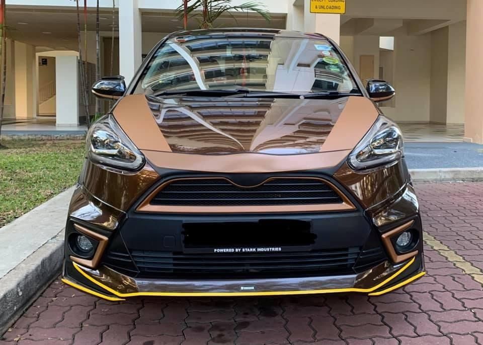 Toyota Sienta Hybrid 1.5A X LED (97 bhp) - Blue 3M Reflective Sticker ...