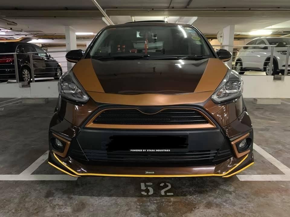 Toyota Sienta Hybrid 1.5A X LED (97 bhp) - Blue 3M Reflective Sticker ...