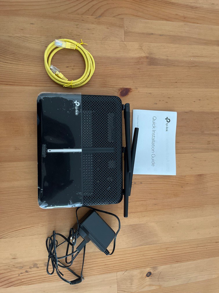 TPlink router with free LAN wire, Computers & Tech, Parts & Accessories ...