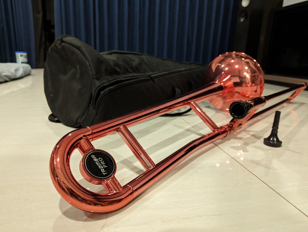 Trombone - Tromba Pro metallic pink, Hobbies & Toys, Music & Media ...