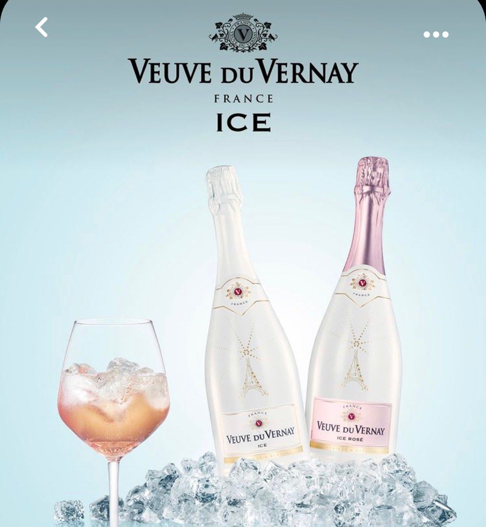 VEUVE DU VERNAY CREMANT DE BOURGOGNE ICE ROSE 750ML 11%, Food & Drinks, Alcoholic Beverages on ...