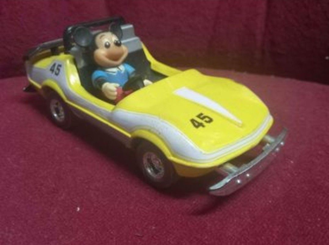 Vintage 1986 Mickey Mouse Tin Race Car Hobbies And Toys Toys And Games On Carousell