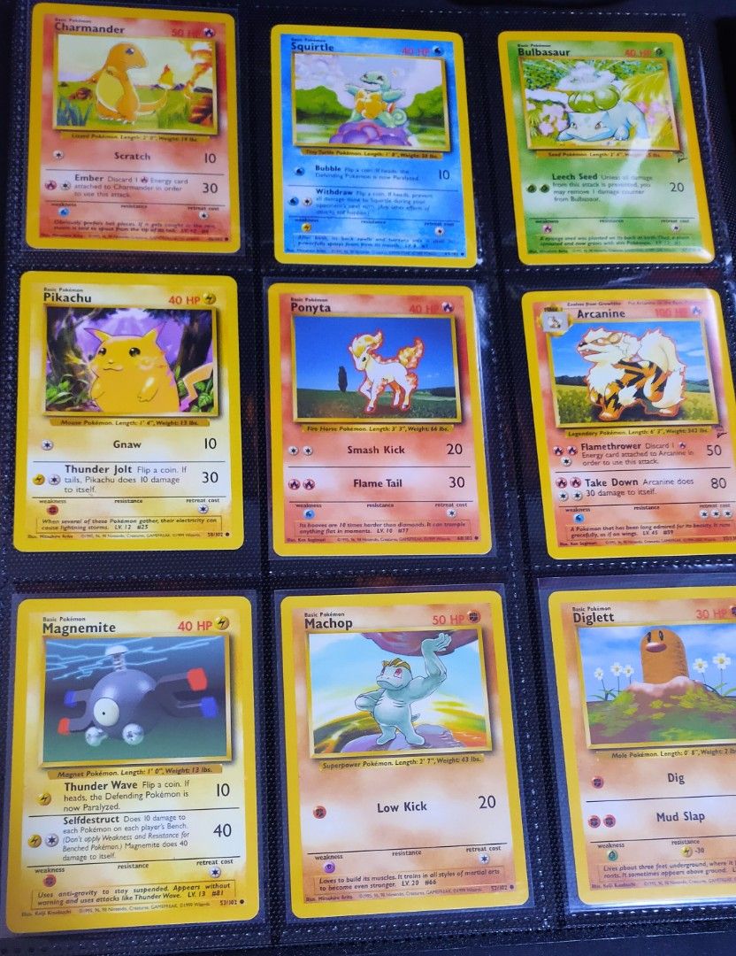 Vintage Pokemon cards base set bundle, Hobbies & Toys, Toys & Games on ...