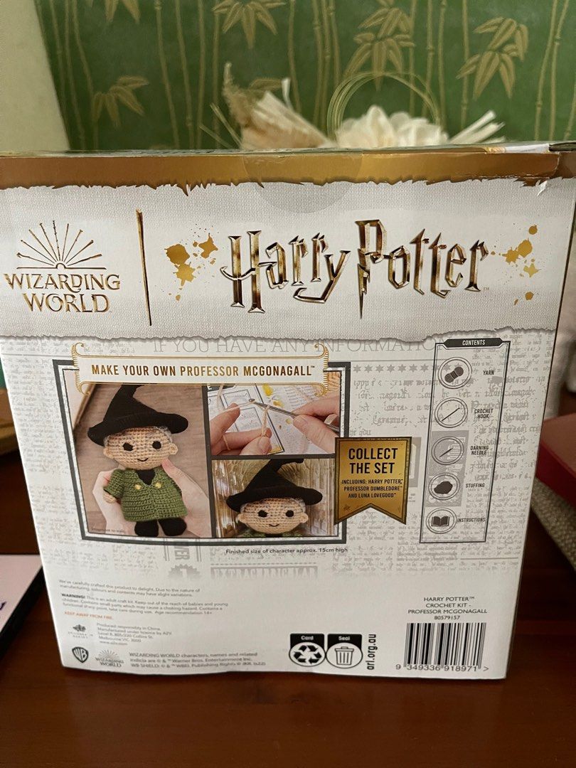 Wizarding World Harry Potter: Professor Mcgonagall Crochet Kit, Hobbies ...