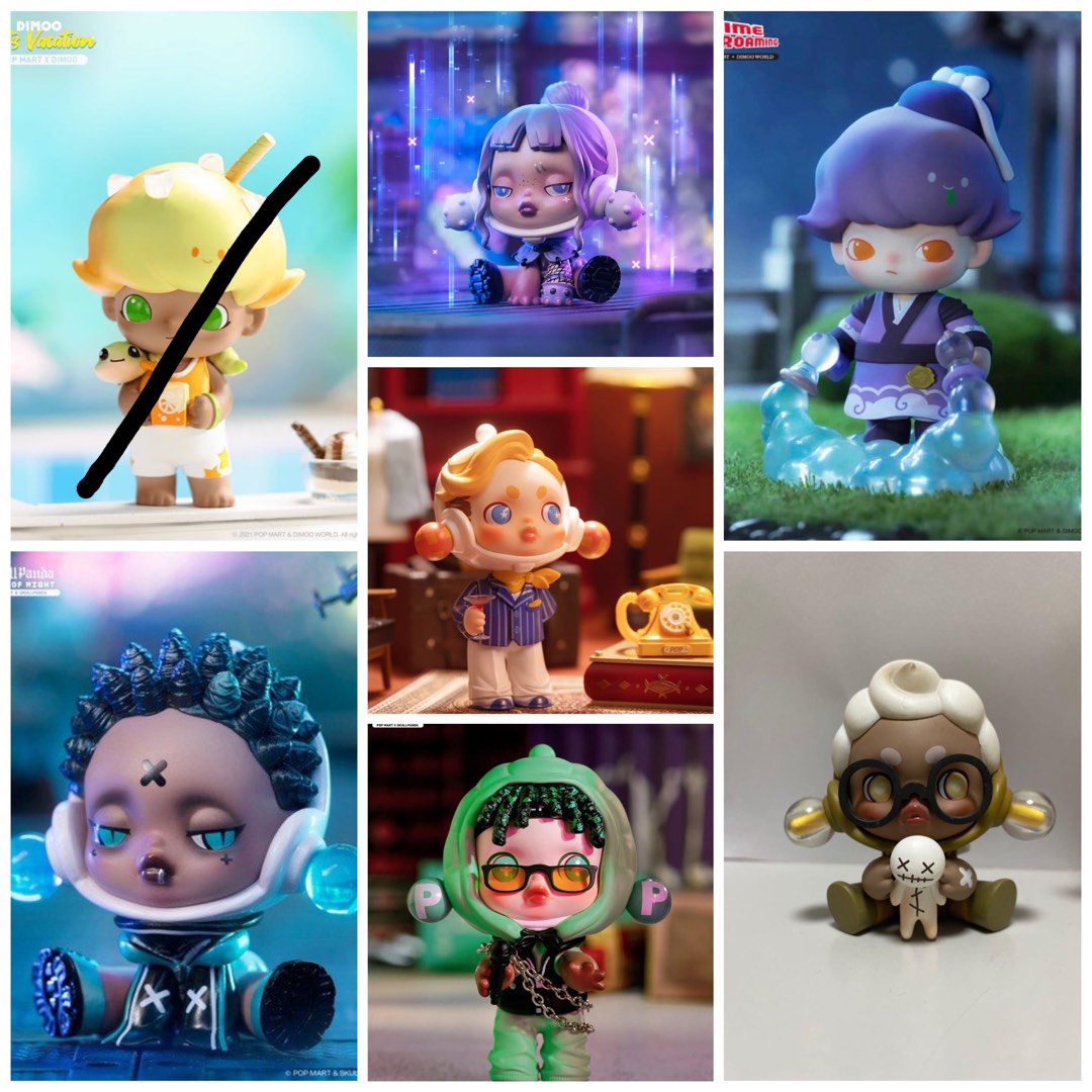wtt/wts popmart dimoo/skullpanda, Hobbies & Toys, Toys & Games on Carousell