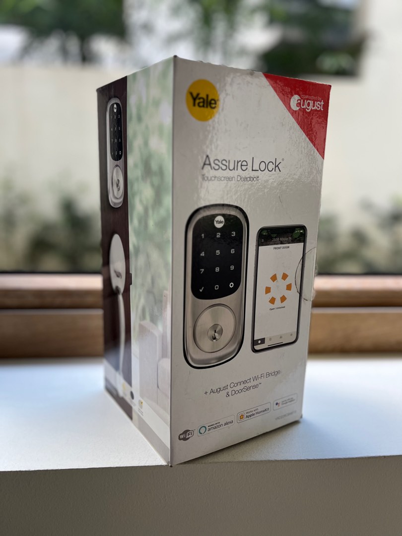 Yale Assure Lock with Touchscreen and Key + August Connect Wi-Fi Bridge ...