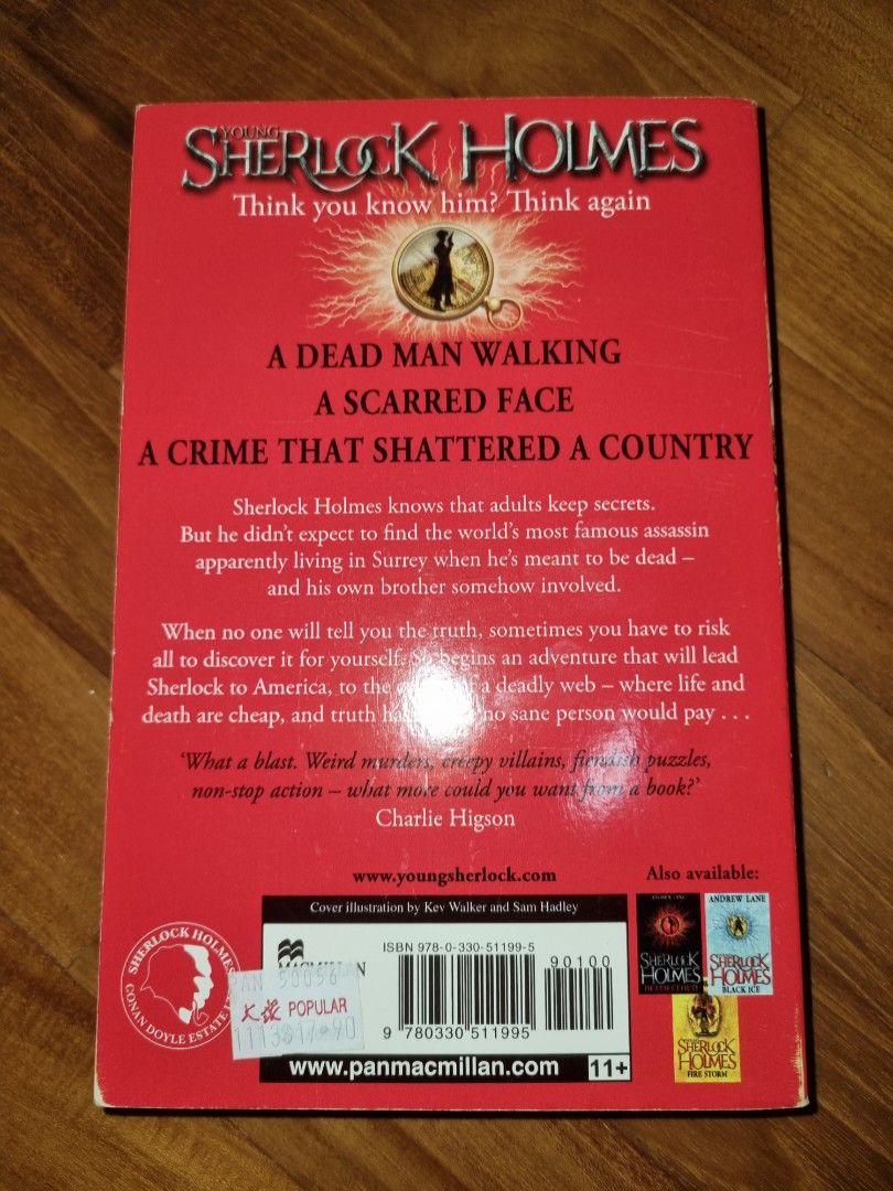 Young Sherlock Holmes: Red Leech by Andrew Lane, Hobbies & Toys, Books ...
