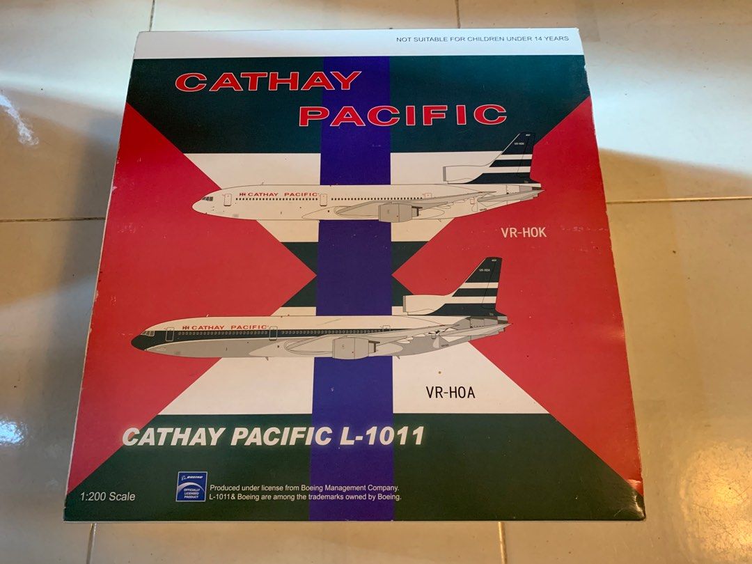 1:200 Cathay Pacific Lockheed L-1011 TriStar , 興趣及遊戲, 玩具 & 遊戲類 - Carousell