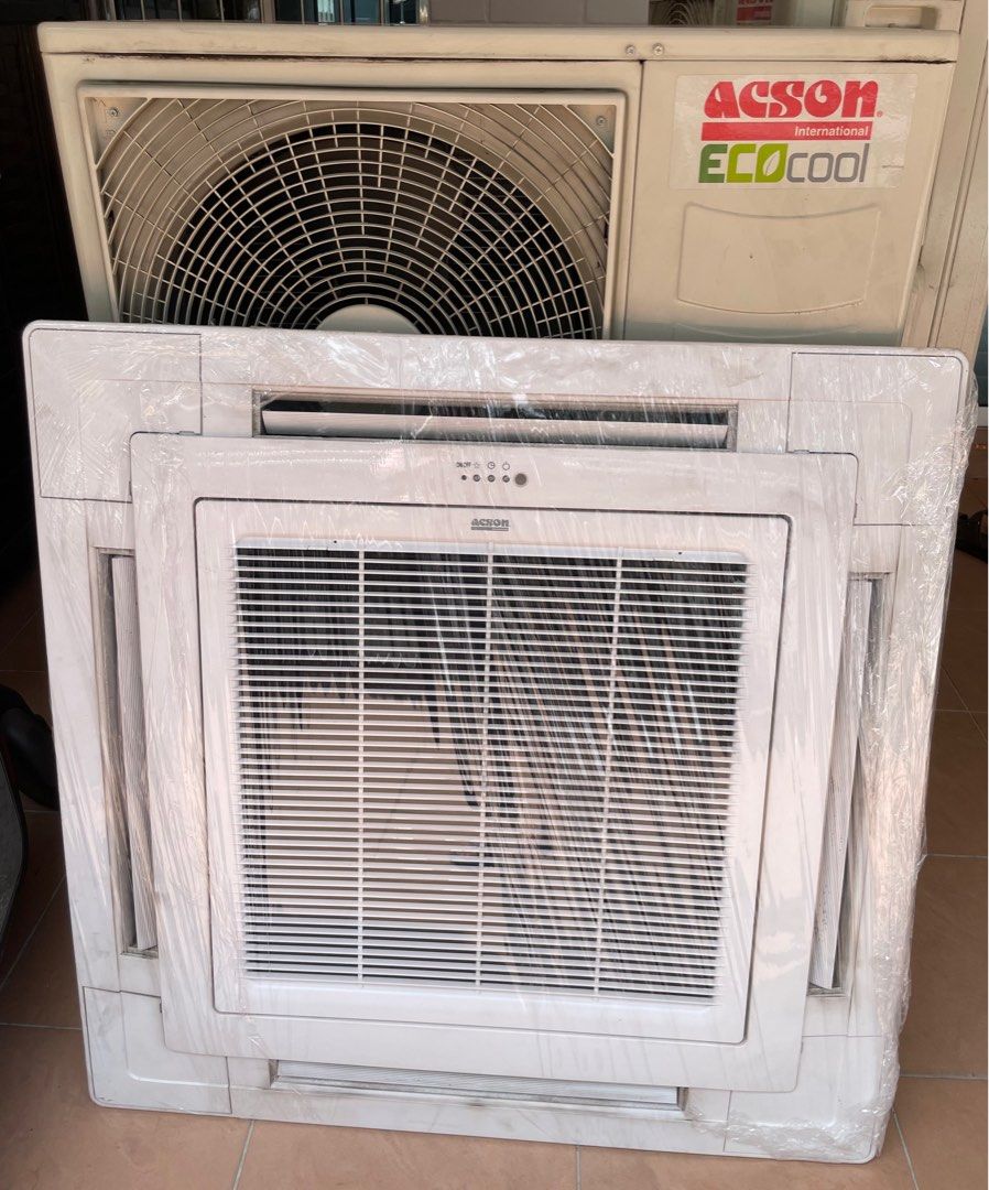 2.5hp Acson ceiling cassette R410A, TV & Home Appliances, Air Conditioners & Heating on Carousell