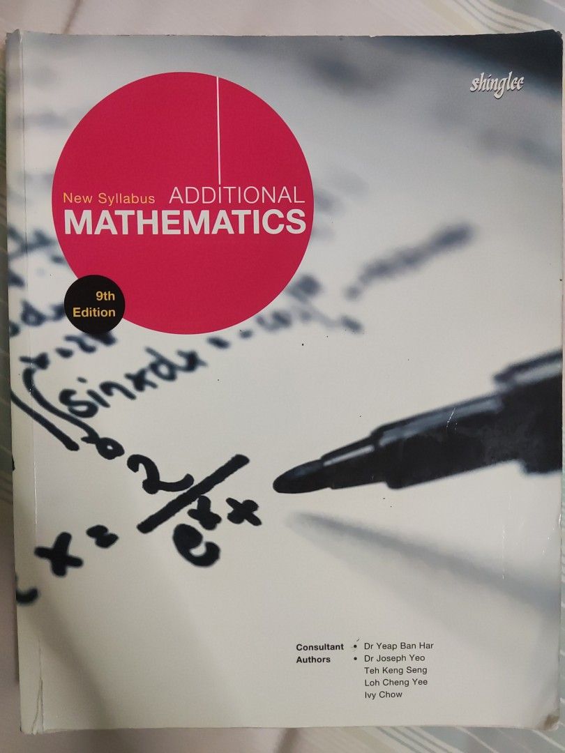 9th edition additional mathematics secondary school textbook, Hobbies ...