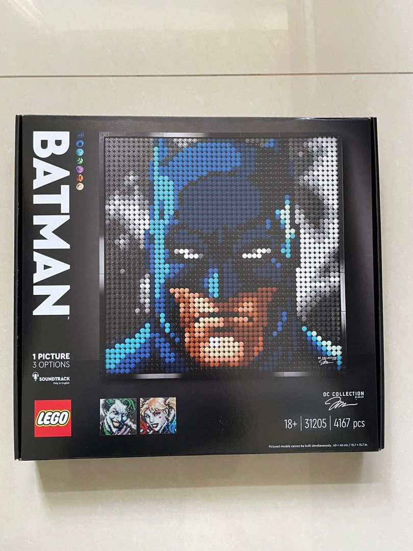 全新 現貨 Lego Art Mosaic (lego 畫）31205 Jim Lee Batman Collection, 興趣及遊戲 ...