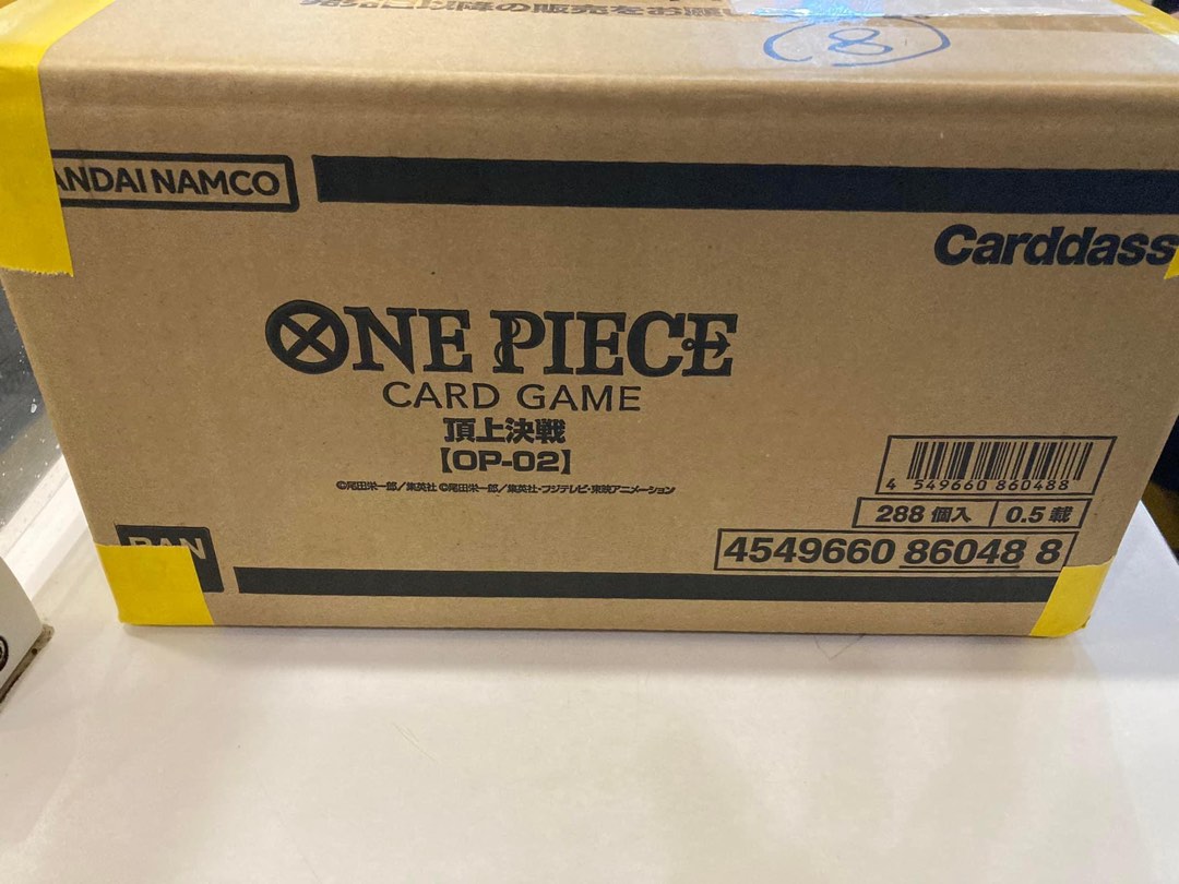 海賊王 optcg one piece card game op-02 原箱, 興趣及遊戲, 玩具 & 遊戲類 - Carousell