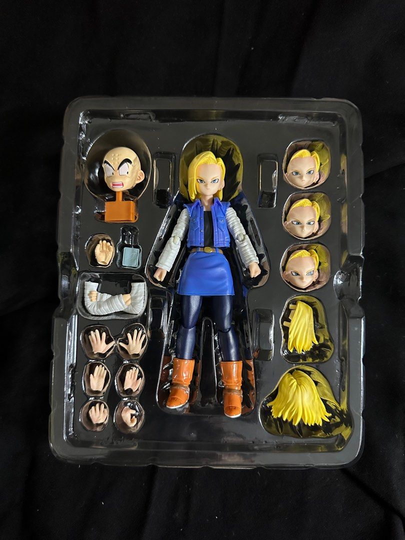 港版中古 SHF 初版人造人間18號 18号 android No. 18 Dragonball Dragon Ball S.H ...
