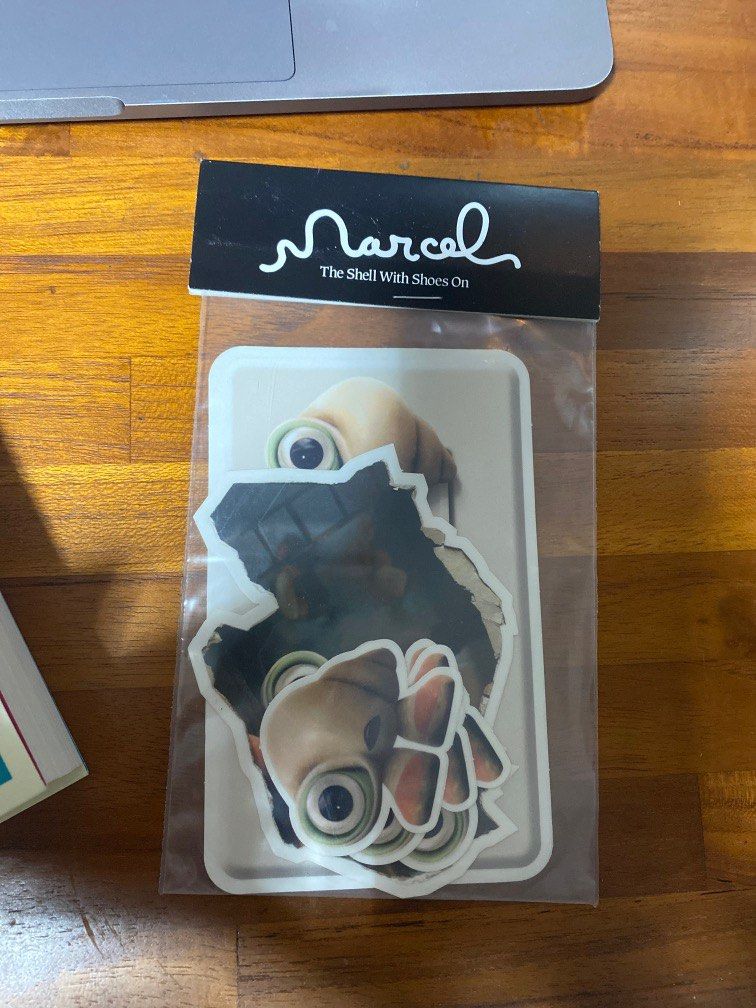 A24 Marcel the shell with shoes on sticker pack, Hobbies & Toys ...
