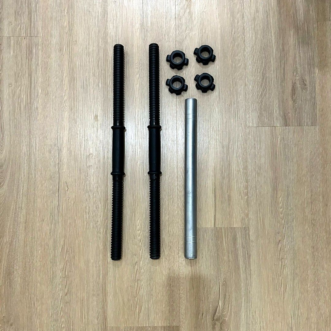 Adjustable Dumbbell Barbell 40kg, Sports Equipment, Exercise & Fitness ...