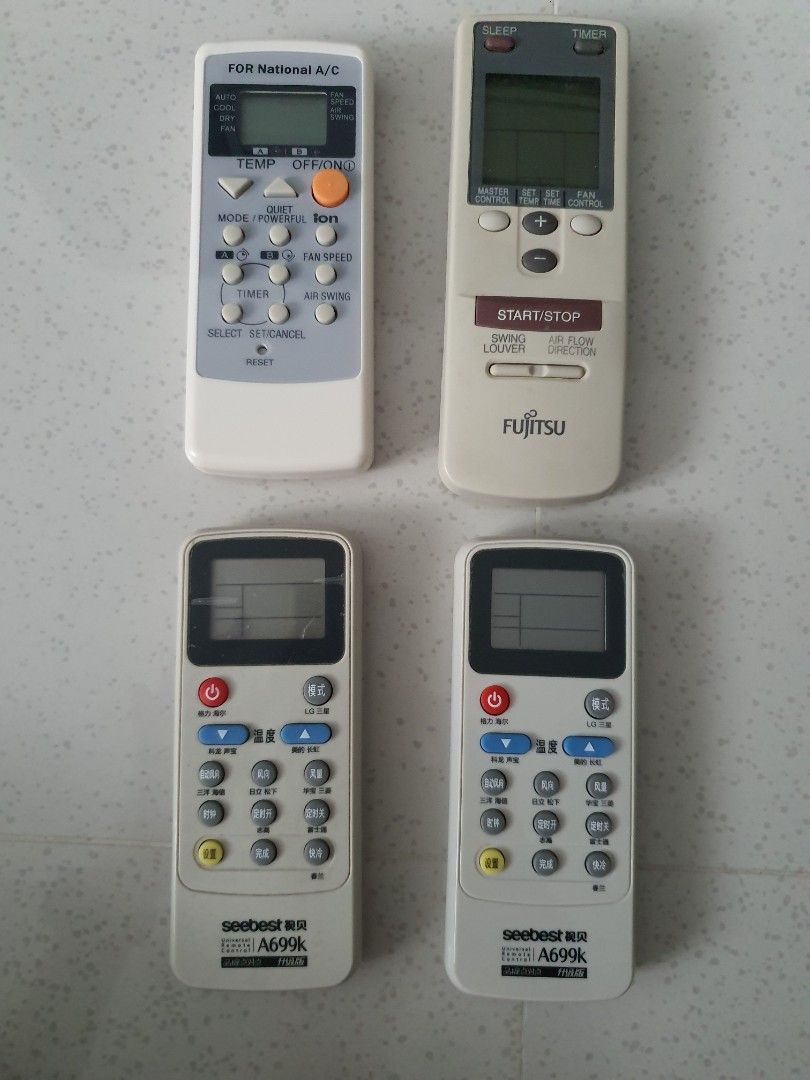 Air con remote control - Fujitsu, National, Universal, TV & Home ...