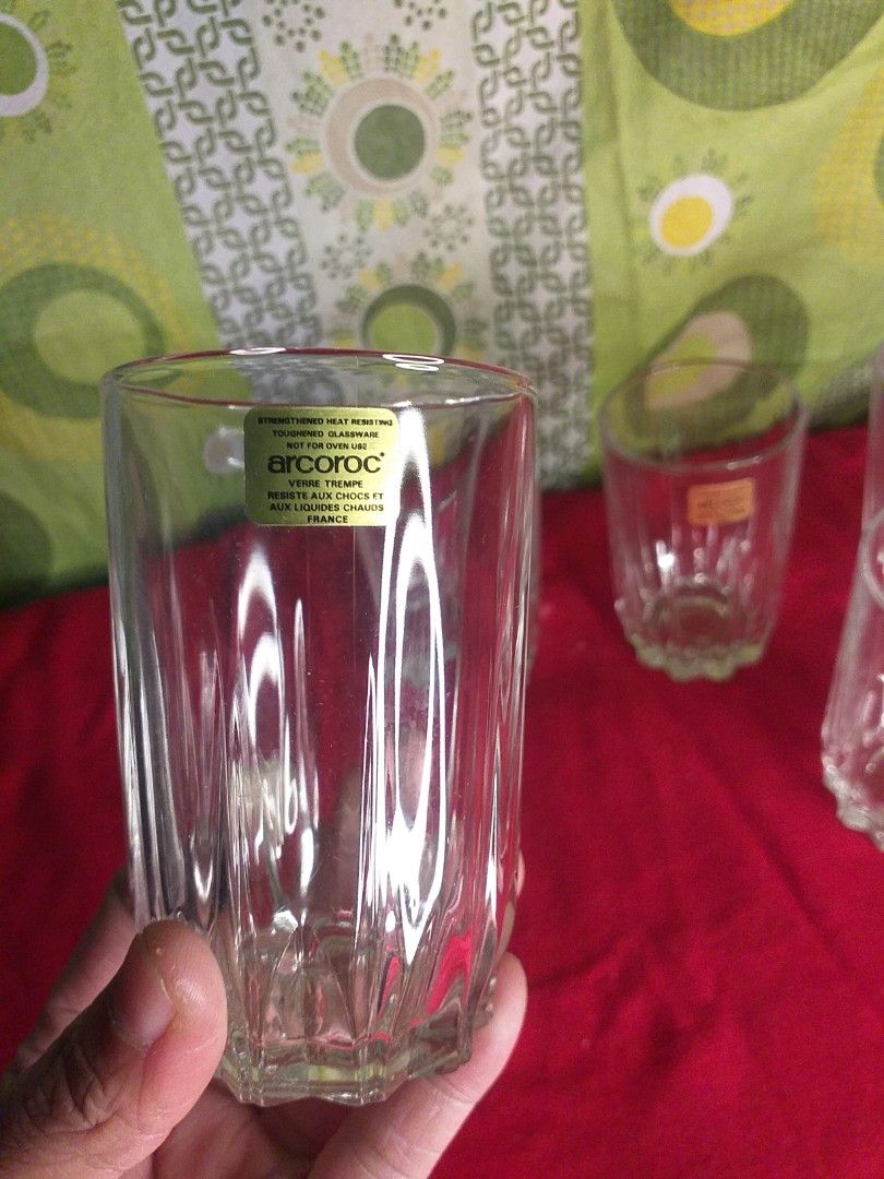 Arcoroc Glass (Set of 5), Furniture & Home Living, Kitchenware ...