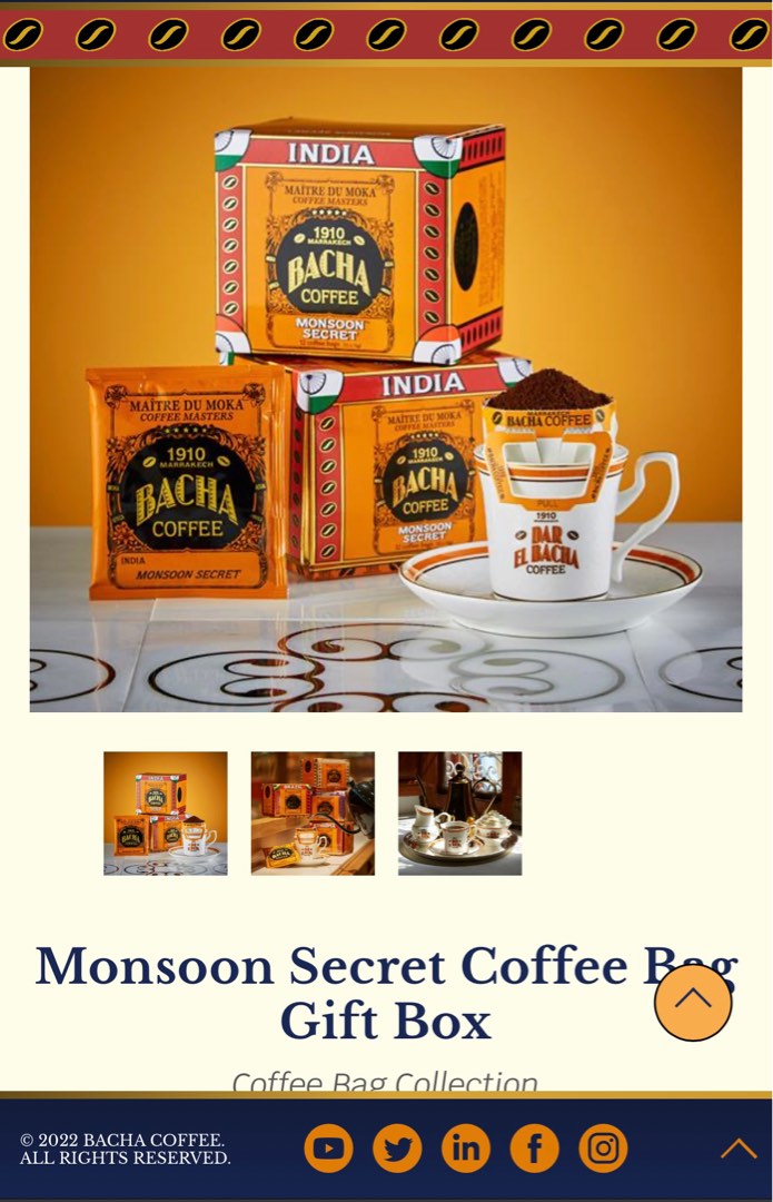 Bacha Coffee - India (12 coffee bags), Food & Drinks, Beverages on ...