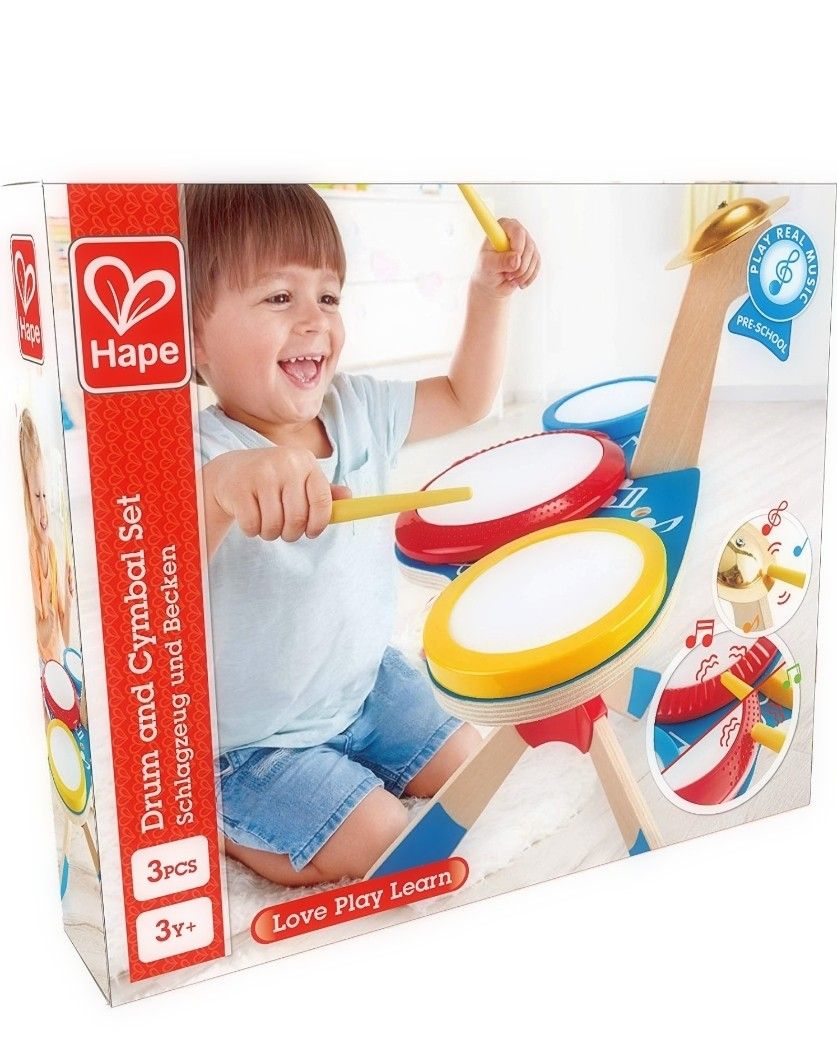 BNIB Hape Drum Set, Babies & Kids, Infant Playtime on Carousell