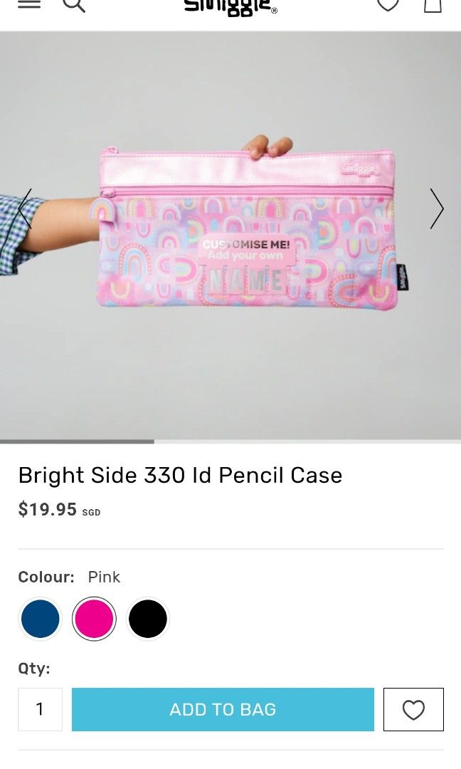 Brand new Smiggle pencil case, Hobbies & Toys, Stationery & Craft ...