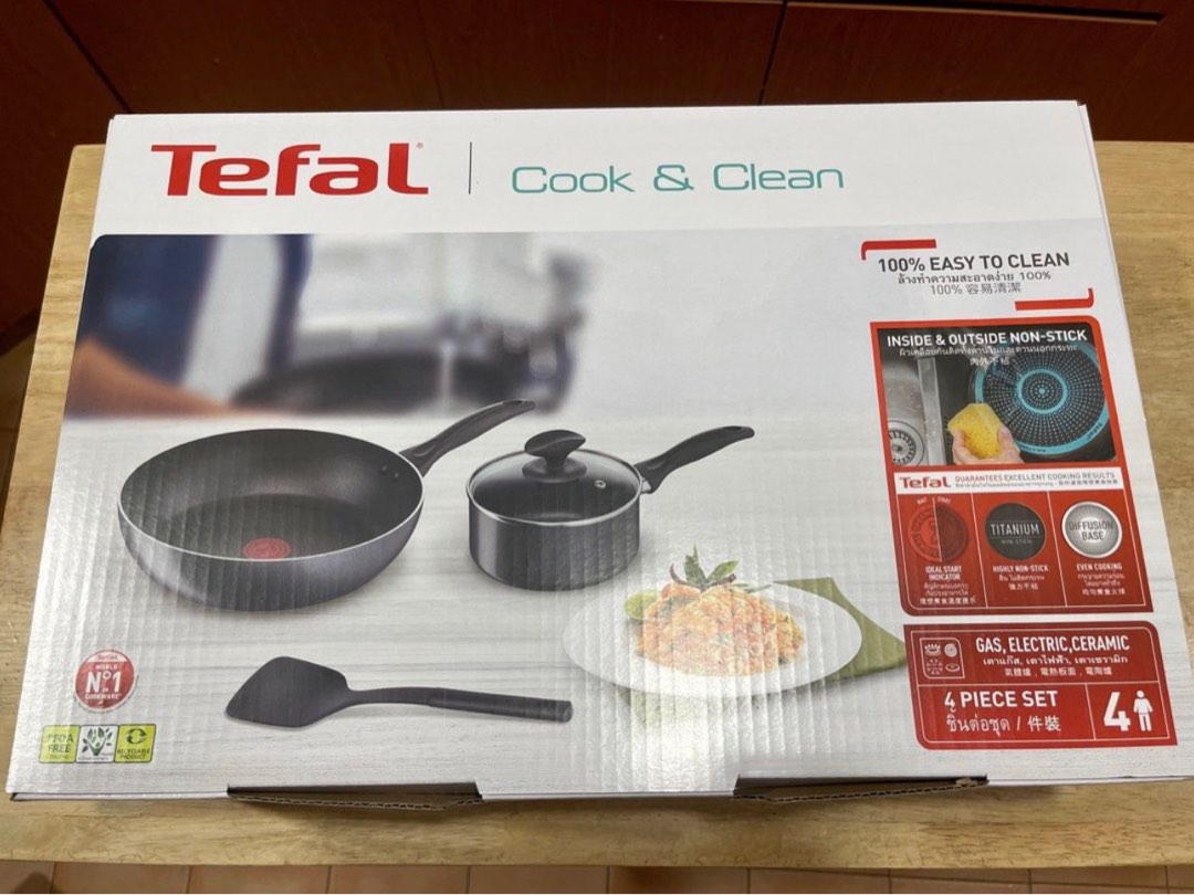Brand new Tefal 4 pc cooking ware, Furniture & Home Living, Kitchenware ...