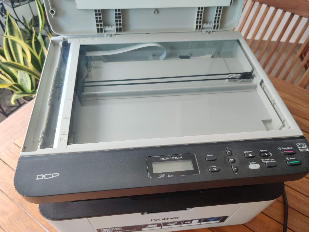 Brother DCP-1610W Wireless Multi-function Monochrome Laser Printer Flat ...