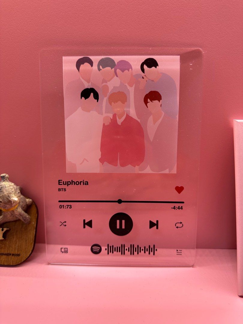BT21 figures and Spotify plaque (euphoria), Hobbies & Toys, Memorabilia ...