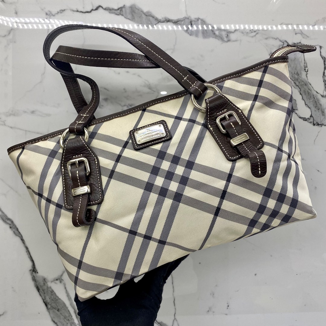 BURBERRY BLUE LABEL HAND TOTE BAG 227023100 -, Women's Fashion, Bags ...