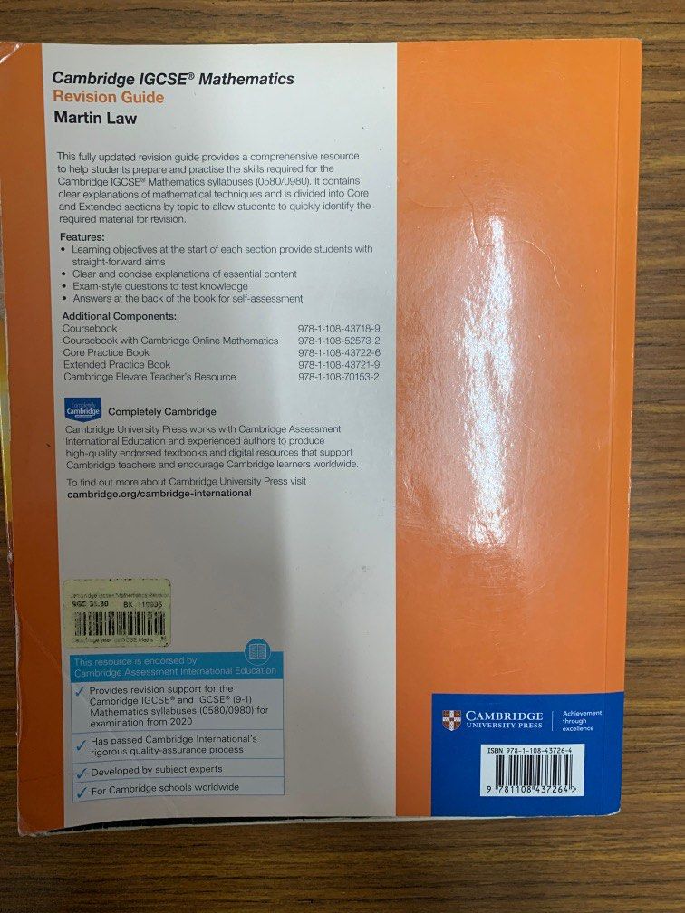 Cambridge IGCSE mathematics revision guide, Hobbies & Toys, Books & Magazines, Textbooks on ...
