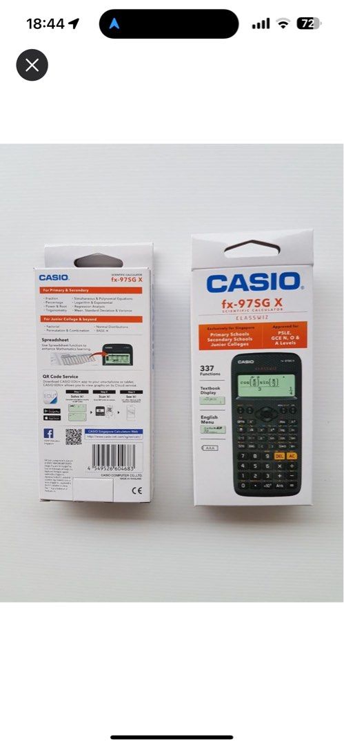 Casio Fx97Sgx, Computers & Tech, Office & Business Technology on Carousell
